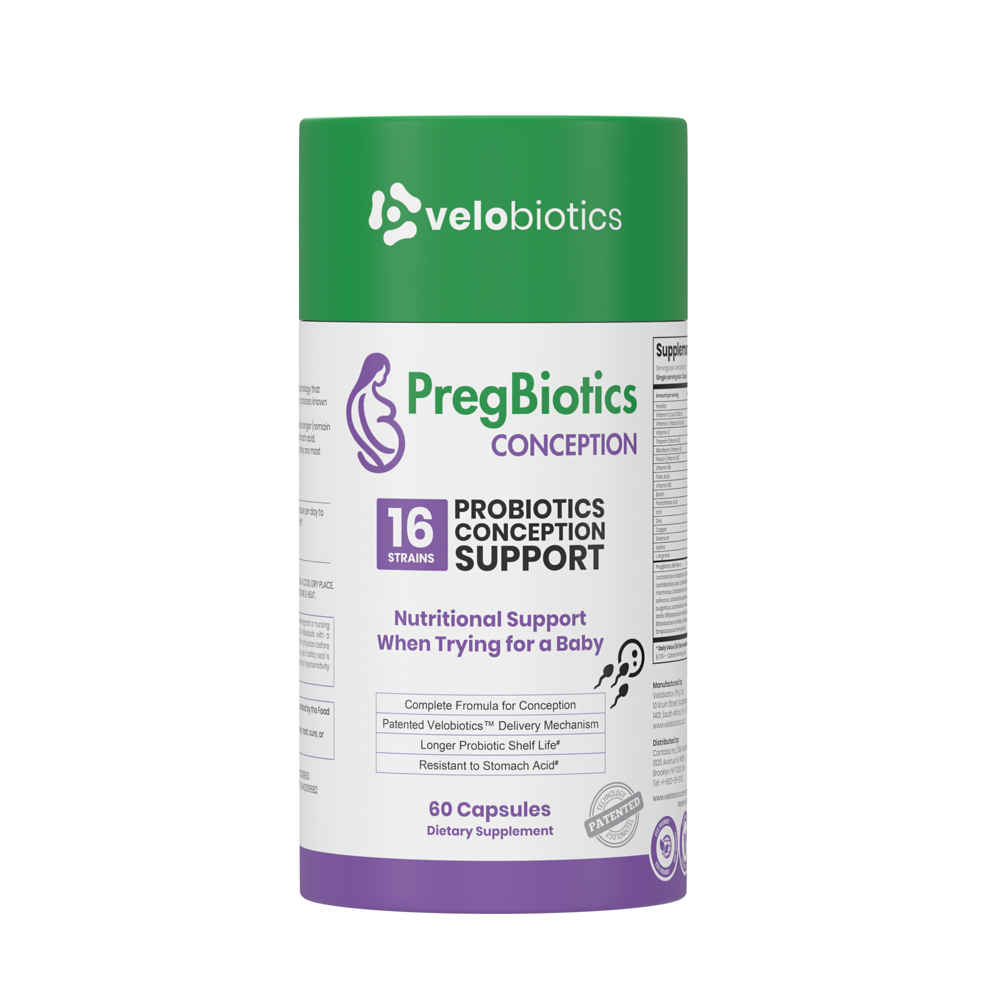 PregBiotics Conception - Essential Vitamins and Probiotics – Velobiotics